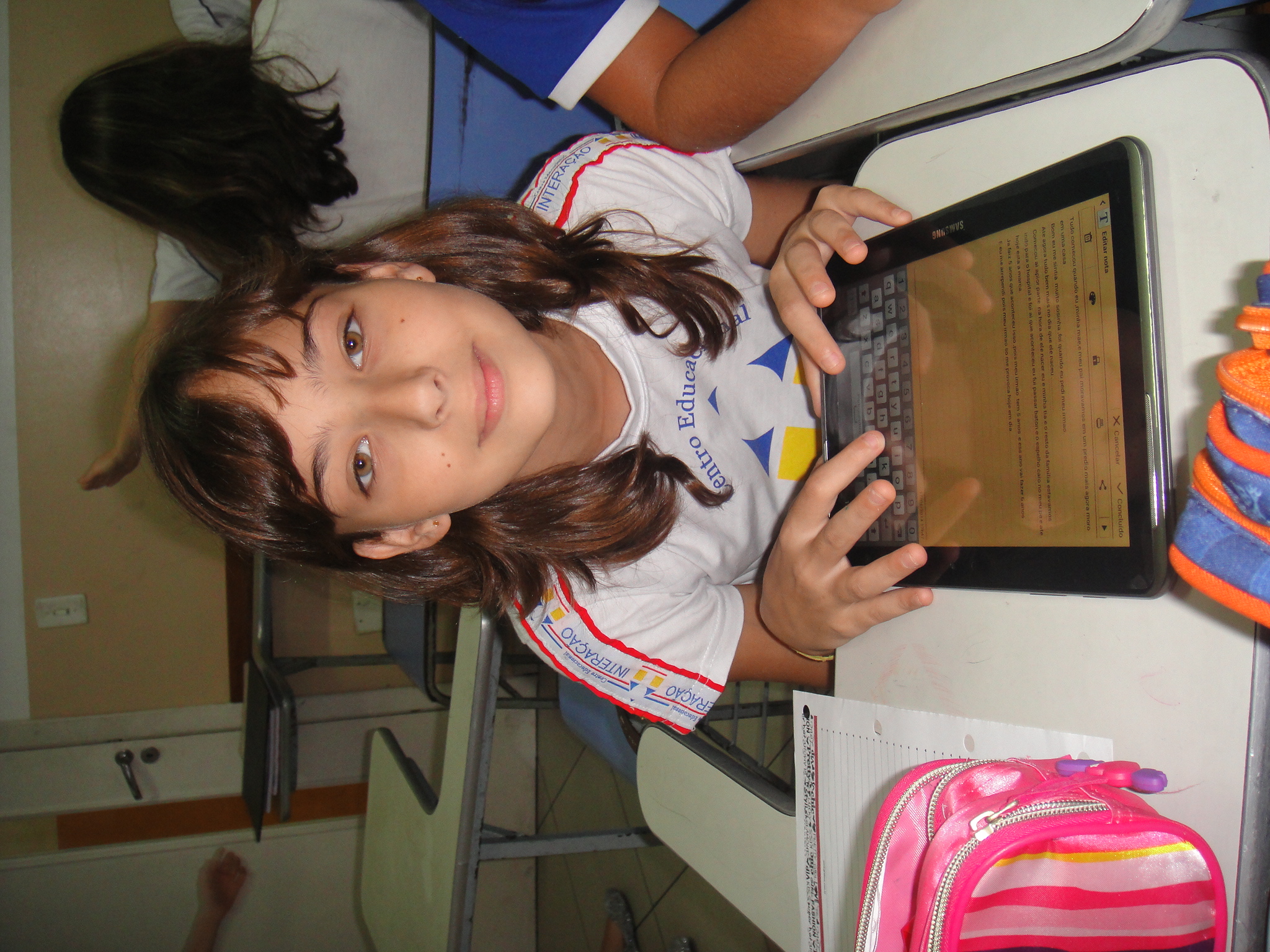 Produção textual, mais um recurso: os tablets! – Escola Interação